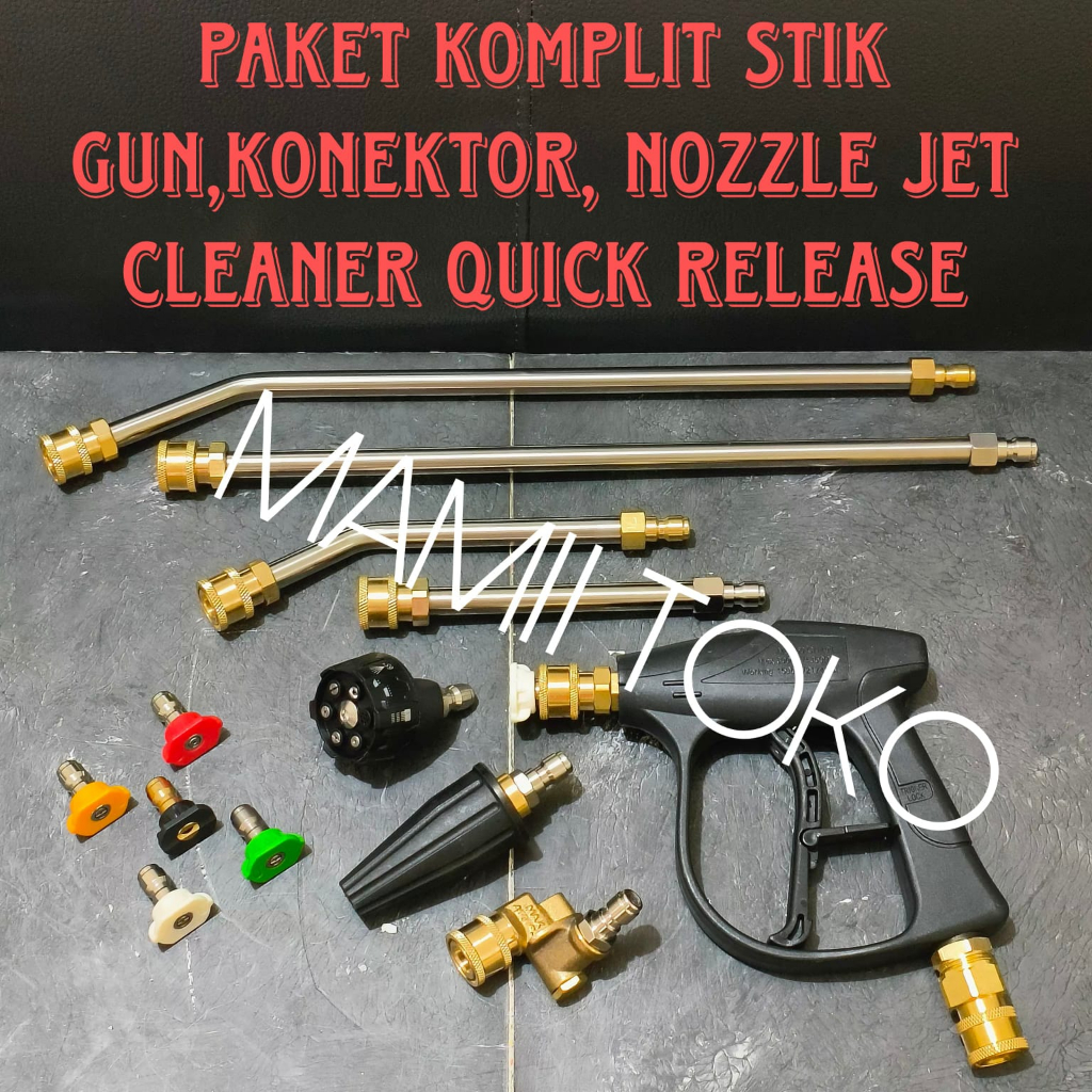 Jual Paket Gun jet cleaner quick release Sambungan Konektor Nozzle ...