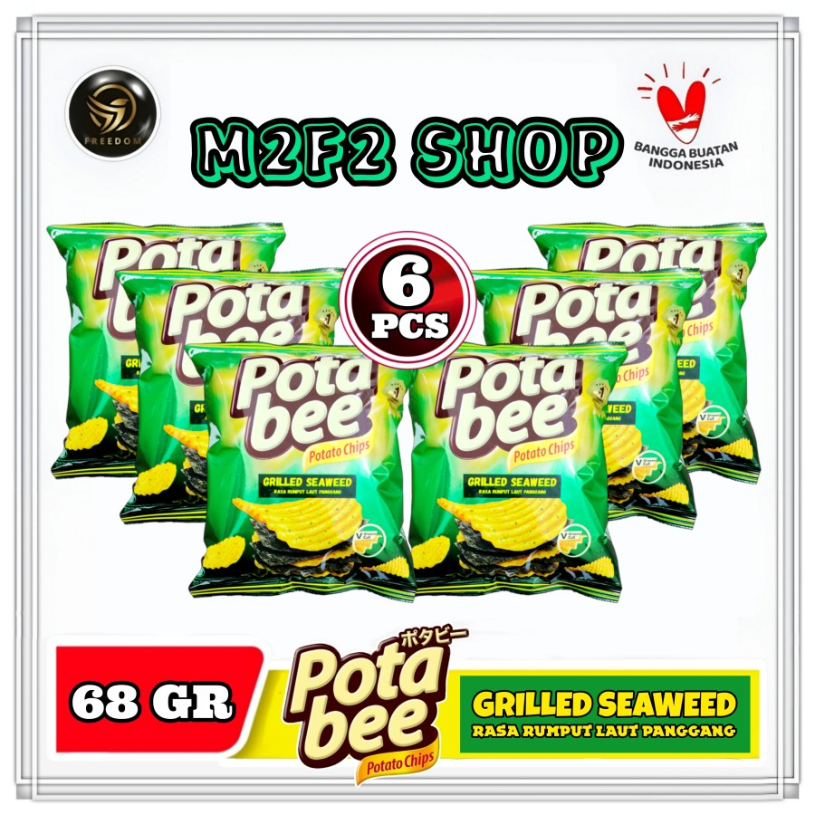 Jual Keripik Kentang Potabee Grilled Seaweed Rumput Laut Panggang - 68 ...