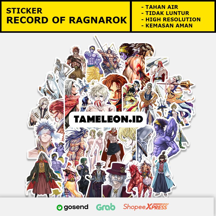 Jual Sticker Anime record of ragnarok, Handphone Sticker Laptop Anti ...