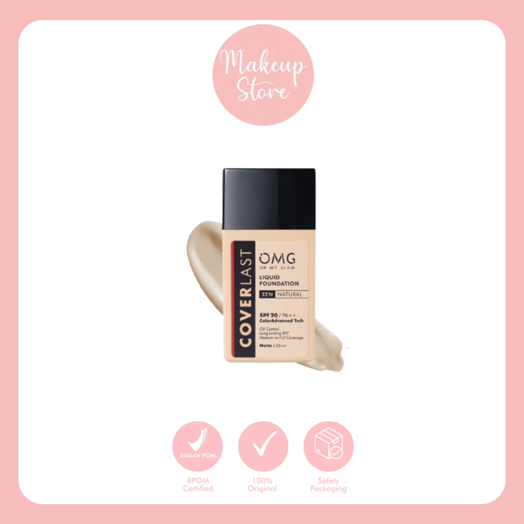 Jual OMG OH MY GLAM Coverlast Liquid Foundation - Alas Bedak | Shopee ...