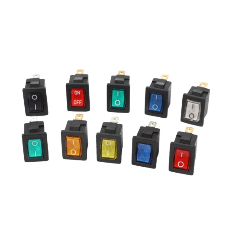 Jual Rocker Switch KCD1-102N 10A125V 6A250V Saklar Power ON OFF Self ...