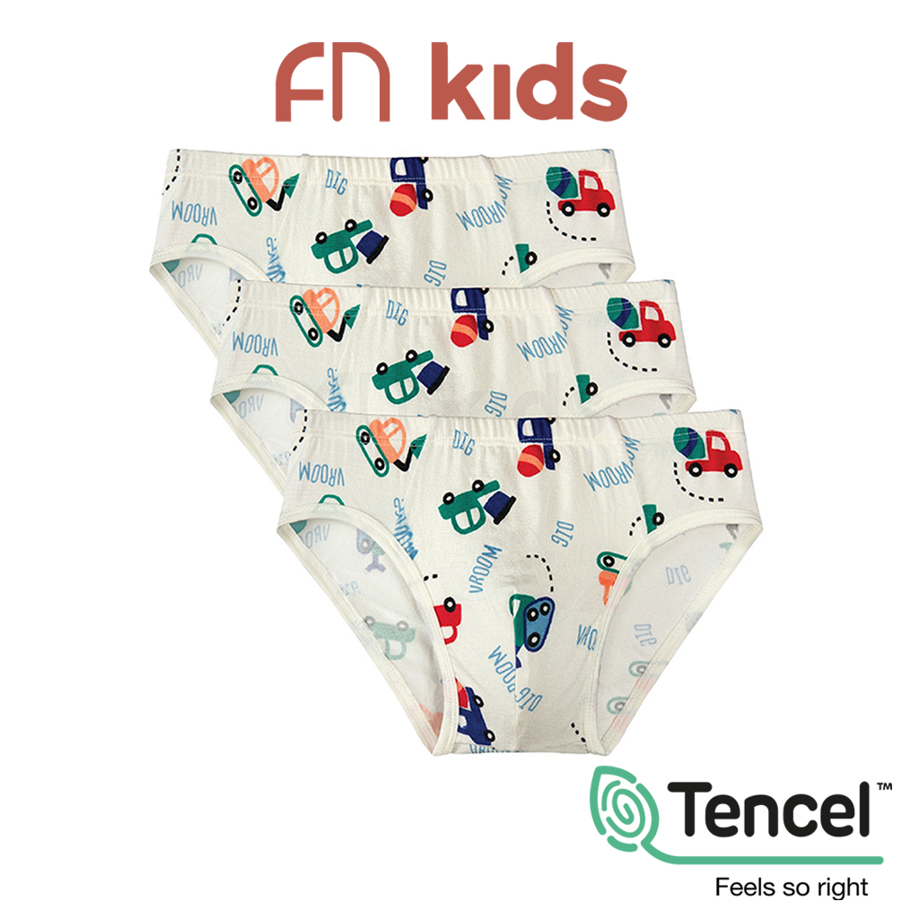 Jual FN Kids Tencel Printed Brief 3 pcs FKC 3389 | Shopee Indonesia