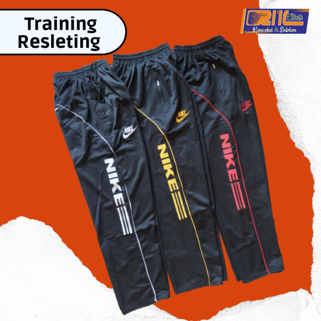 Jual Celana Trening Bawahan Olahraga Hitam Panjang Dewasa Saku Kanan ...
