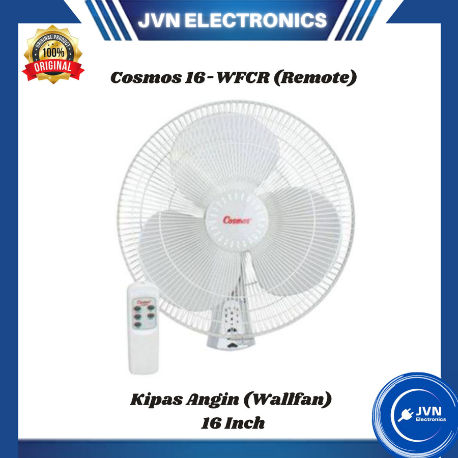 Jual Kipas Angin Dinding Cosmos (Wallfan) 16-WFCR 16 Inch Remote ...