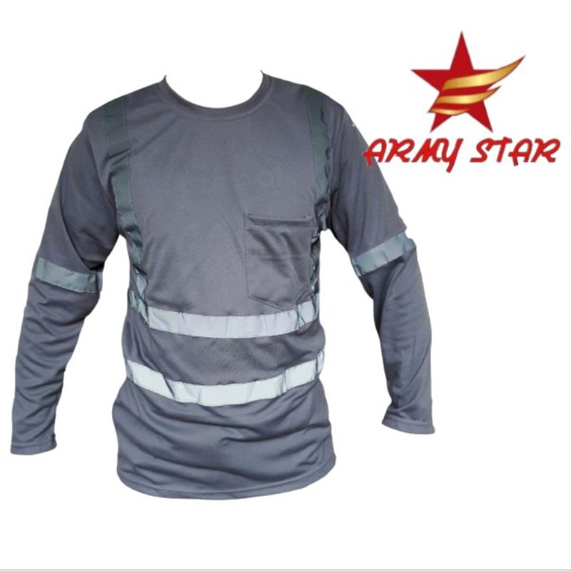 Jual KAOS SAFETY POLOS -KAOS PROYEK SKOTLET LENGAN PANJANG | Shopee ...