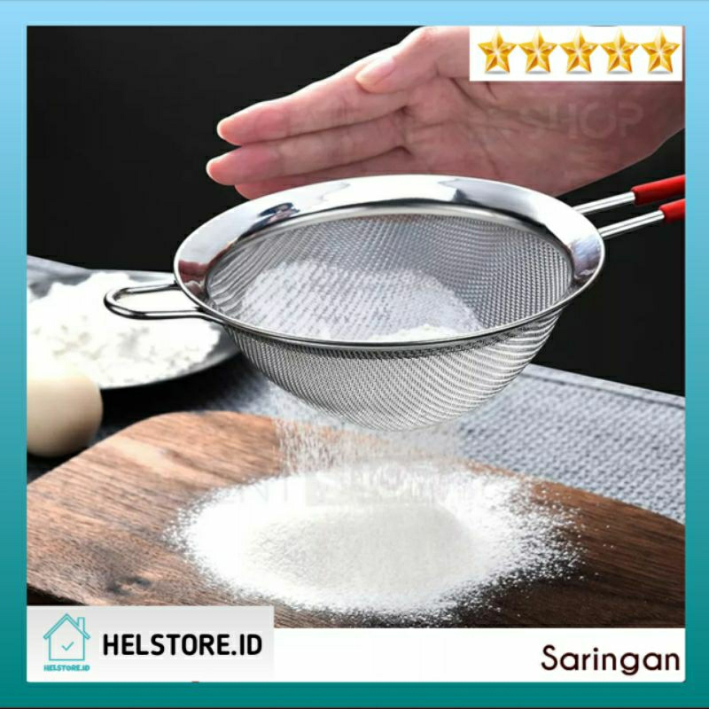 Jual SARINGAN MINYAK GORENG TEPUNG STAINLESS STEEL / Saringan Tirisan ...