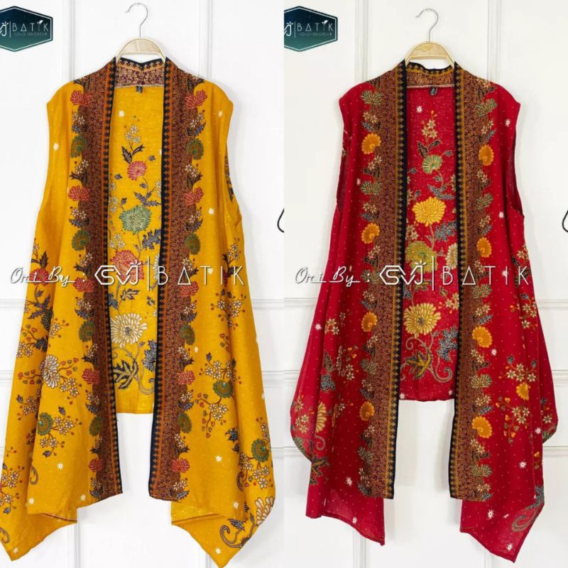 Jual VEST OUTER BATIK MEKARSARI MODERN | Shopee Indonesia