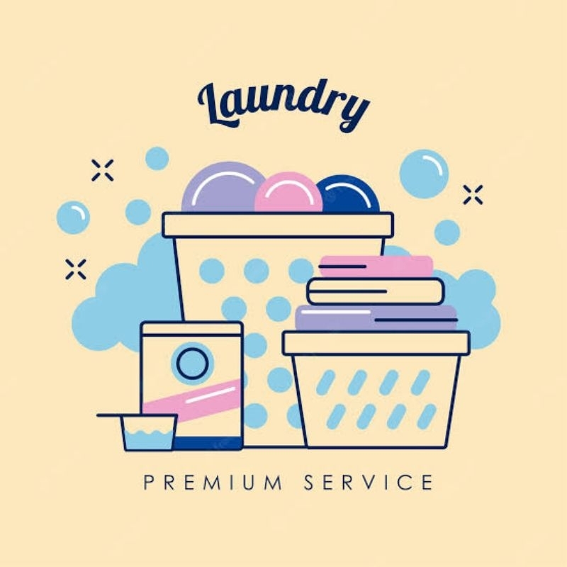 Jual stiker laundry ukuran 1 meter besar harga termurah cocok buat ...