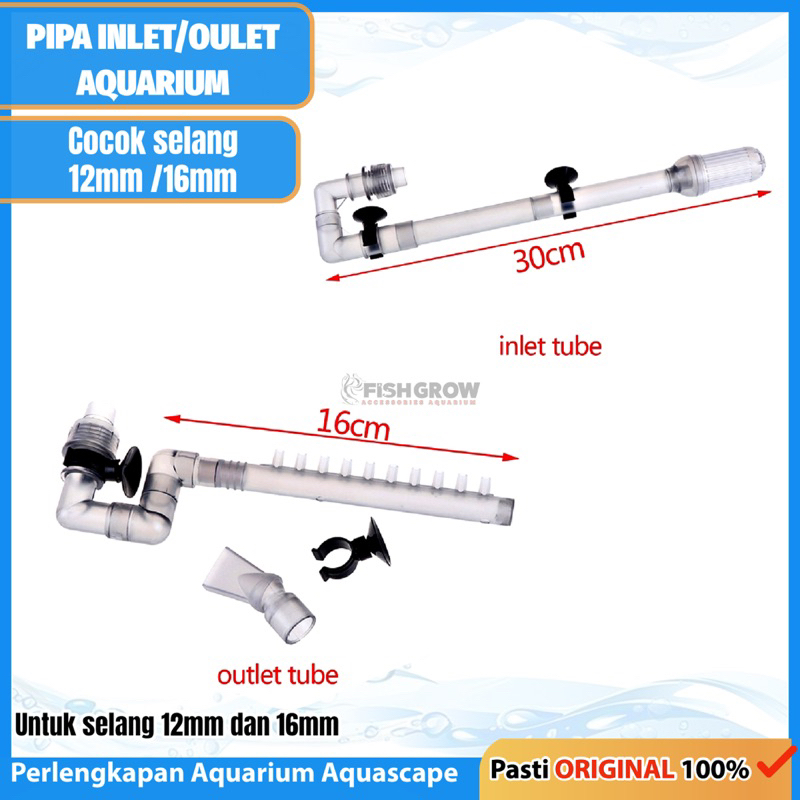 Jual PIPA INLET OUTLET AQUARIUM AQUASCAPE CANISTER 12/16MM | Shopee ...