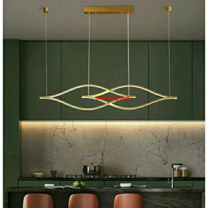 Jual Lampu gantung minimalis LED dekorasi meja makan/ cafe tipe 85736/100cm | Shopee Indonesia