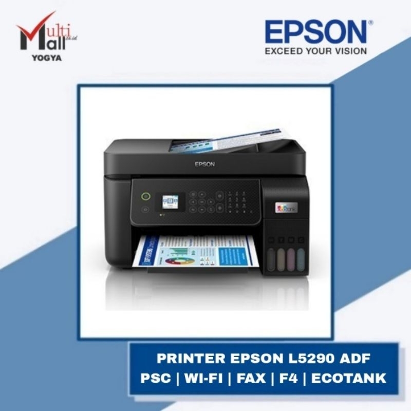 Jual Printer Epson L5290 Print Scan Copy WiFi F4 FAX with ADF EcoTank ...