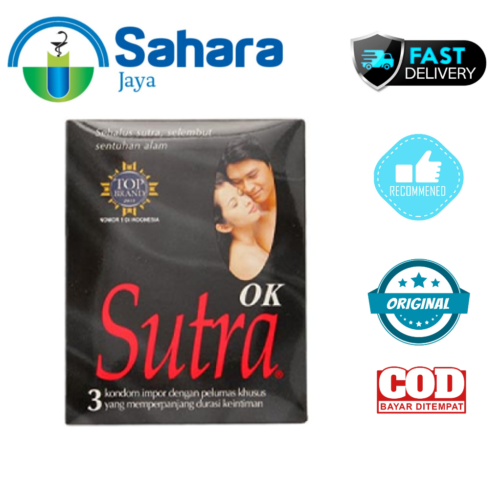 Jual [SJ] Kondom Sutra OK Isi 3 / SUTRA HITAM ISI 3 | Shopee Indonesia
