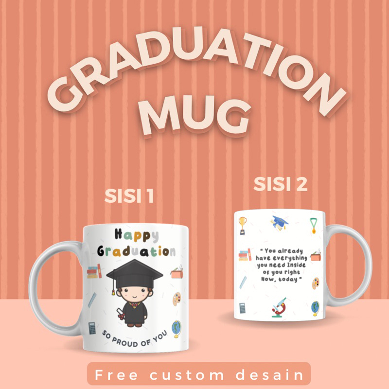 Jual graduation gift | mug graduation | custom mug | gelas graduation ...