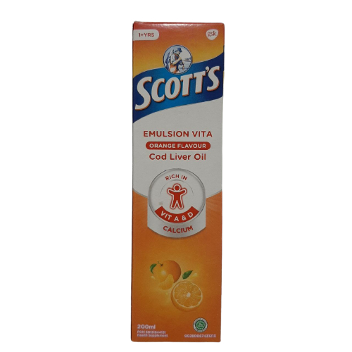 Jual SCOTT'S EMULSION VITA RASA JERUK SIRUP 200 ML | Shopee Indonesia