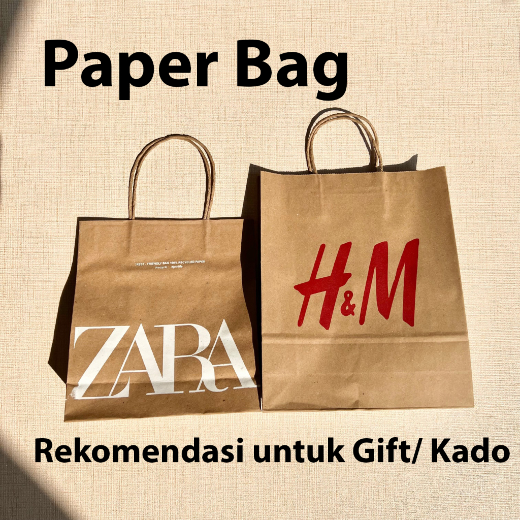 Jual Paper Bag HM H&M / Zara | Shopee Indonesia