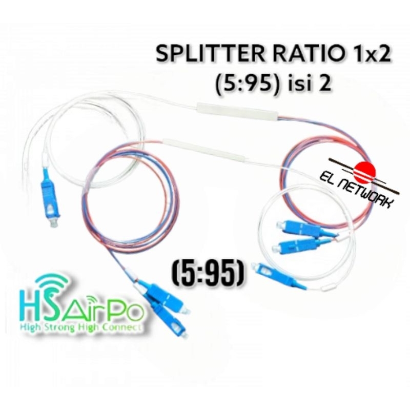Jual MINI PLC SPLITTER RATIO 1x2 PLC SPLITTER 5:95 ISI 2 | Shopee Indonesia