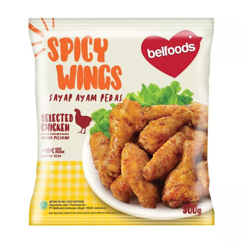 Jual belfoods spicy wing 500gr | Shopee Indonesia