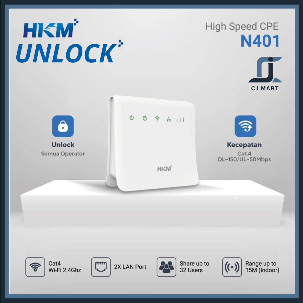 Jual Modem Router Wifi HKM N401 Home Router 4G Unlock All Operator | Shopee Indonesia