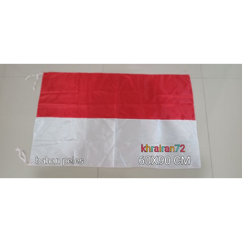 Jual bendera merah putih ukuran 60 cm x 90 cm bahan peles | Shopee Indonesia