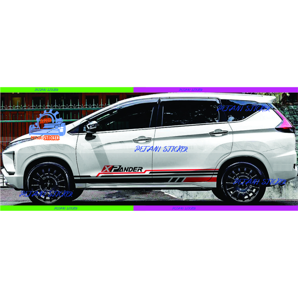 Jual stiker sticker mobil MITSUBISHI XPANDER body samping list terbaru cutting stiker | Shopee ...