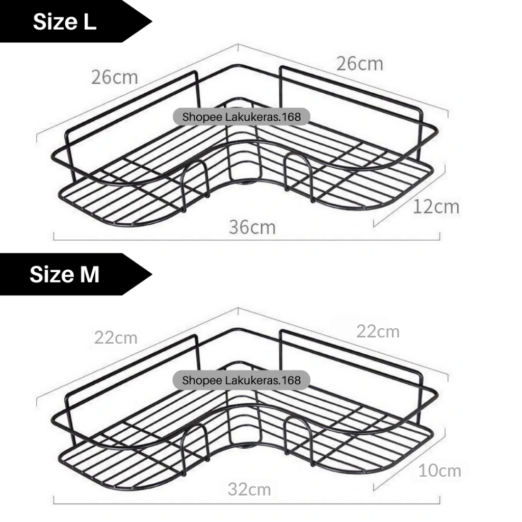 Jual Rak Dapur Rak Sudut Kamar Mandi Stainless/ Rak L Serbaguna/ Rak ...
