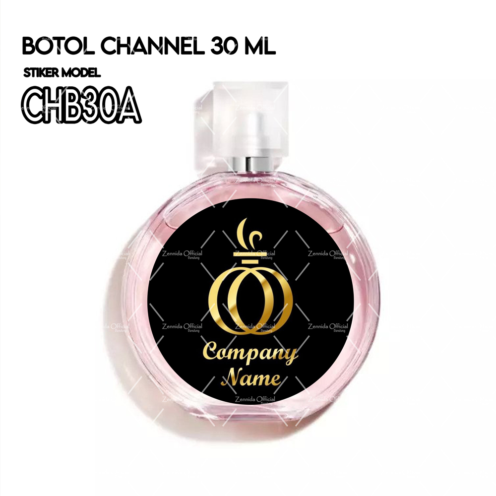 Jual Stiker Botol Parfum Ch Chanel 30 ml Bulat Parfume Sticker Label ...