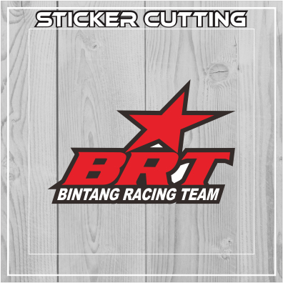 Jual STIKER CUTTING BRT CUTING STICKER CUSTOM LOGO BRT BINTANG RACING ...