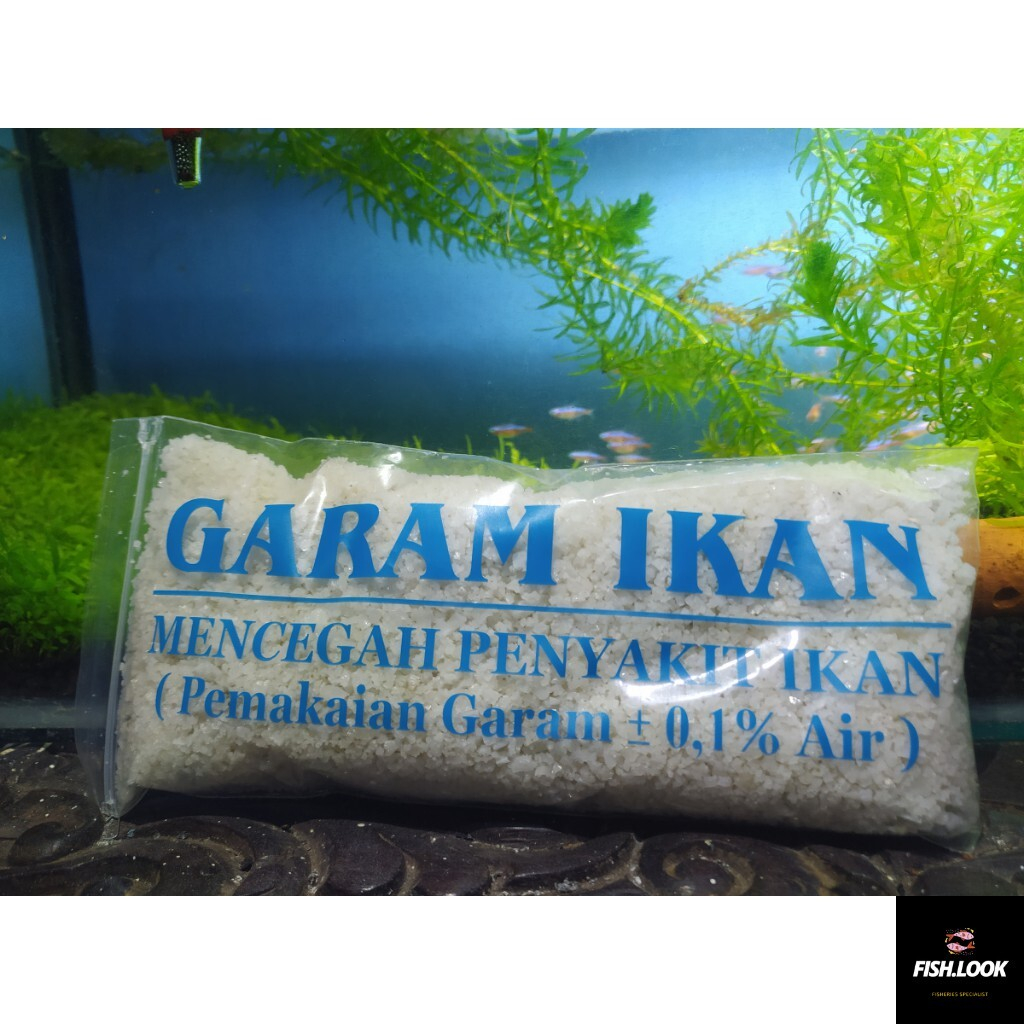 Jual Garam Ikan Asli Biru Kuning Secang Ketapang Garam Obat Ikan ...