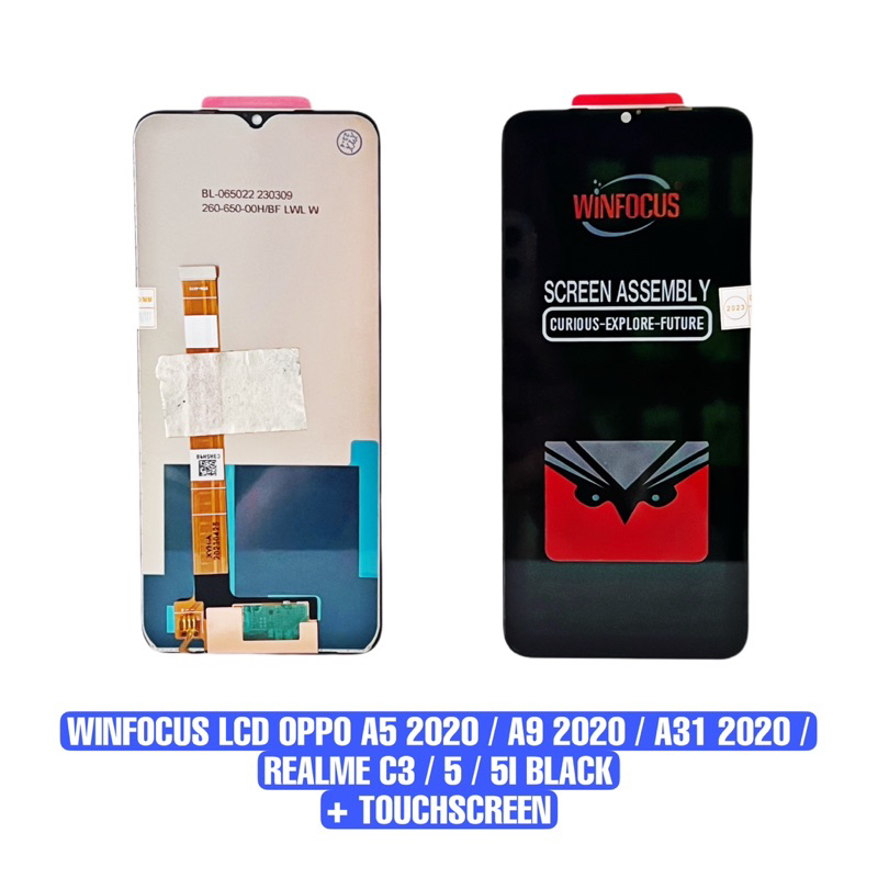 Jual WINFOCUS LCD OPPO A5 2020 / A9 2020 / A31 2020 BLACK + TOUCHSCREEN | Shopee Indonesia