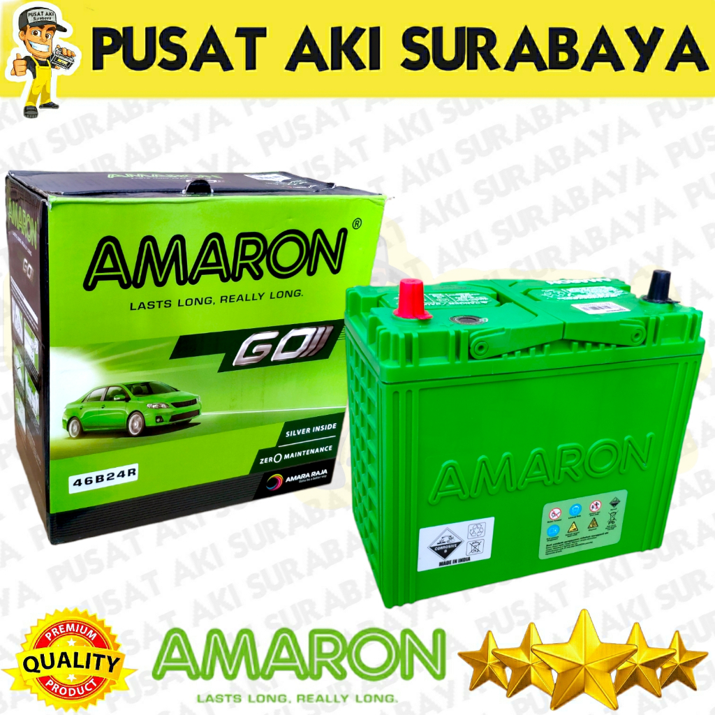 Jual TERBAIK AKI AMARON 46B24R 45 AMPER NS60 MOBIL ESPASS ATOZ RUSH XENIA TERIOS SWIFT APV S ...