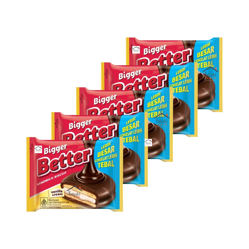 Jual 5PCS Better Bigger Sandwich Biskuit Sandwich Lapis Coklat | Shopee ...