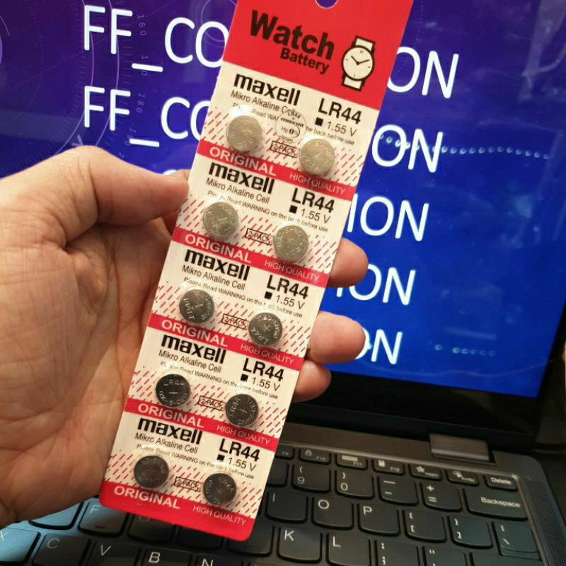 Jual Baterai Maxell LR 44 145A LR44 44/ A76 , Baterai Kalkulator | Shopee Indonesia