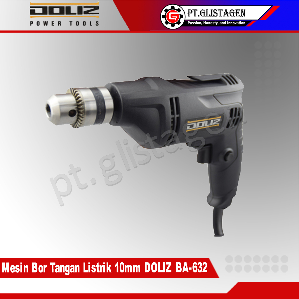 Jual DOLIZ BA632 Mesin Bor Tangan Listrik Electric Drill 10mm Reversible Hand Drill DOLIZ BA-632 ...