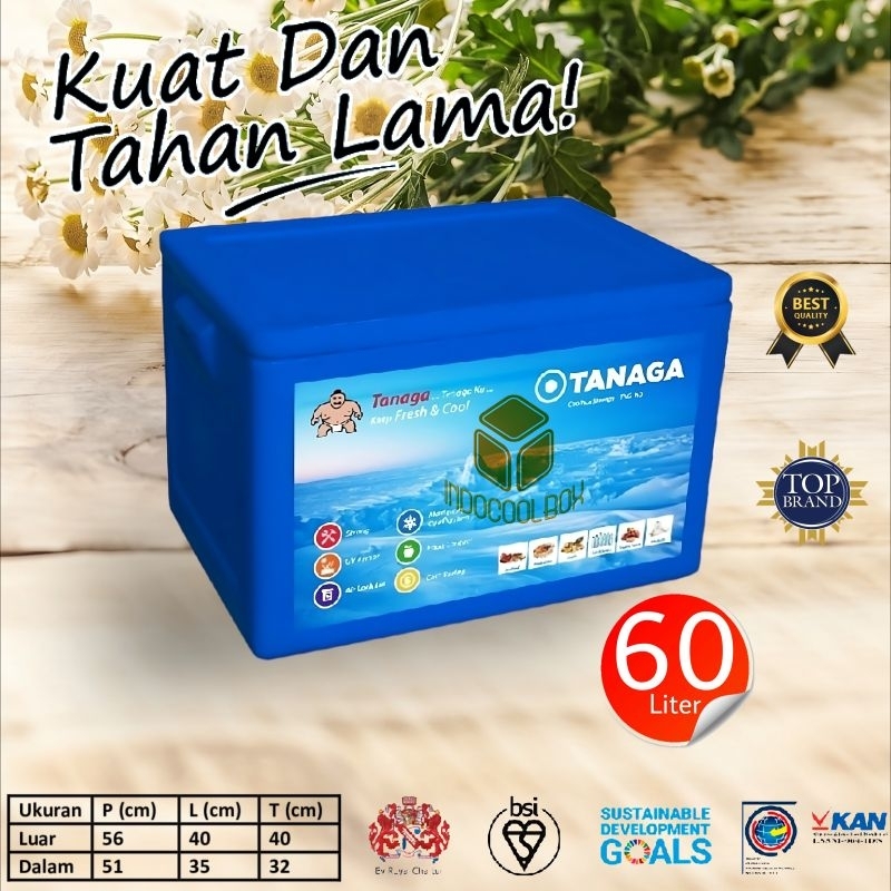 Jual Cooler Box Tanaga 60 Liter Termos Es Kotak Tempat Es Batu Daging ...