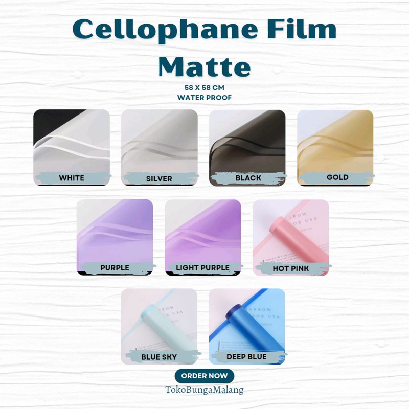 Jual [ 20 Lembar ] Film Matte Flower Wrapping Paper Kertas Buket Bunga ...