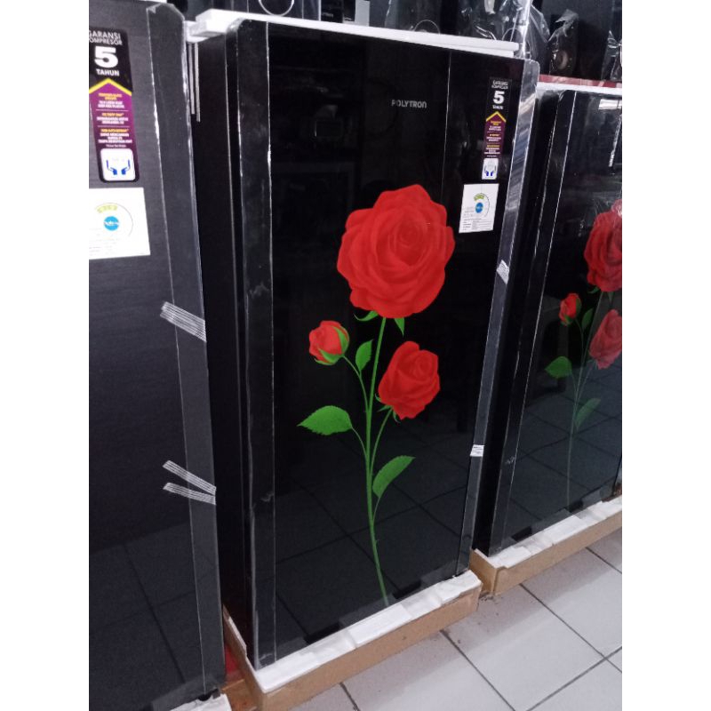 Jual KULKAS POLYTRON PRA 17 CRX 1 PINTU KACA | Shopee Indonesia