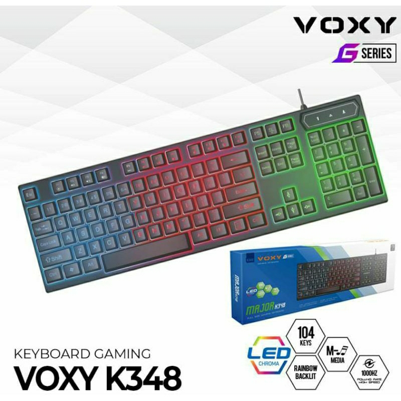 Jual VOXY MAJOR K348 KEYBOARD GAMING RGB -03920 | Shopee Indonesia