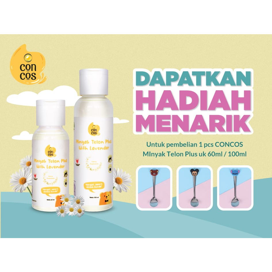 Jual Concos Minyak Telon Lavender dan Chamomile Anti Nyamuk 60ml / 100ml Minyak Telon Plus ...