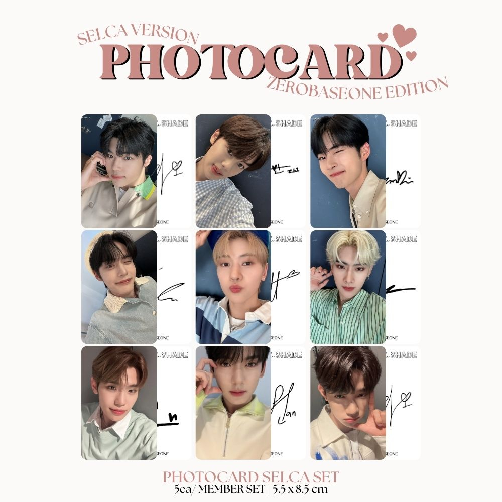 Jual PHOTOCARD ZB1 SELCA YOUTH IN THE SHADE ZEROBASEONE 2SISI (ISI 5 PCS + LAMINASI 2 SISI ...