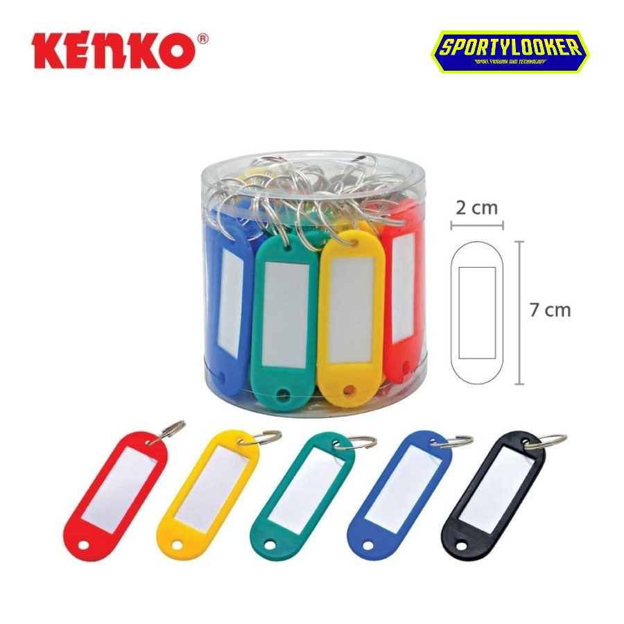 Jual Gantungan Kunci Ruangan Loker Bisa Pake Label Nama Key Ring KR 50 ...
