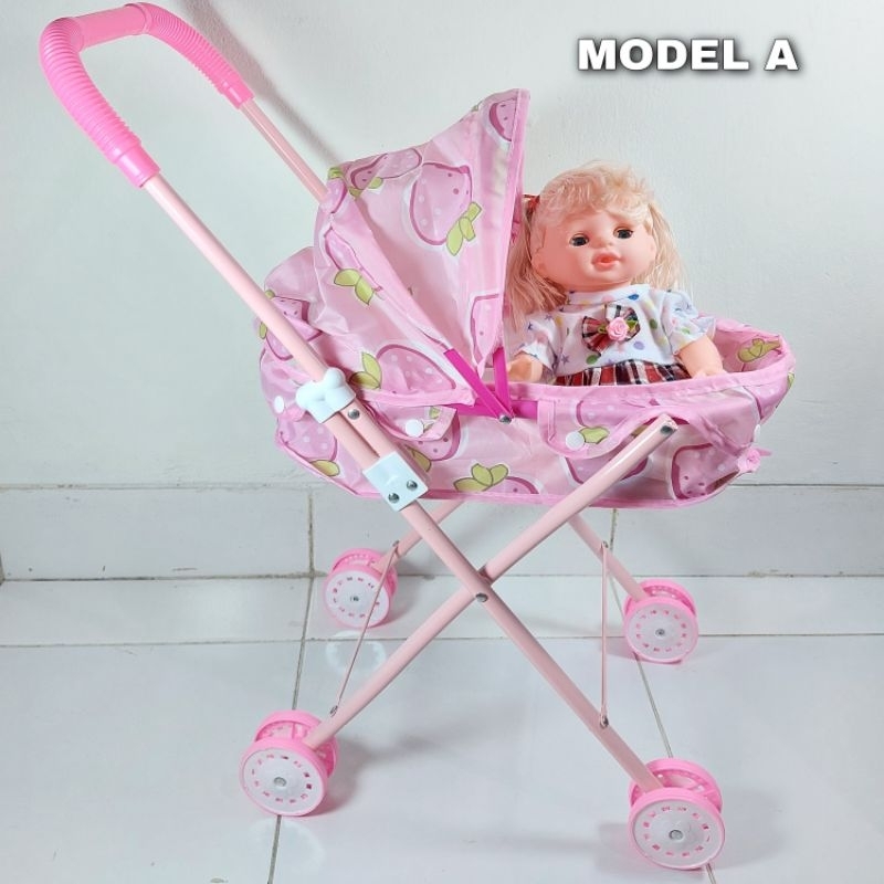 Jual Mainan Stroller Bayi Dorongan Bayi Bahan Besi | Shopee Indonesia