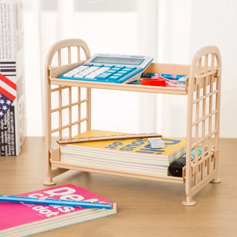 Jual Rak Susun Plastik Mini Serbaguna / Rak 2 Susun Tingkat Rak Meja ...