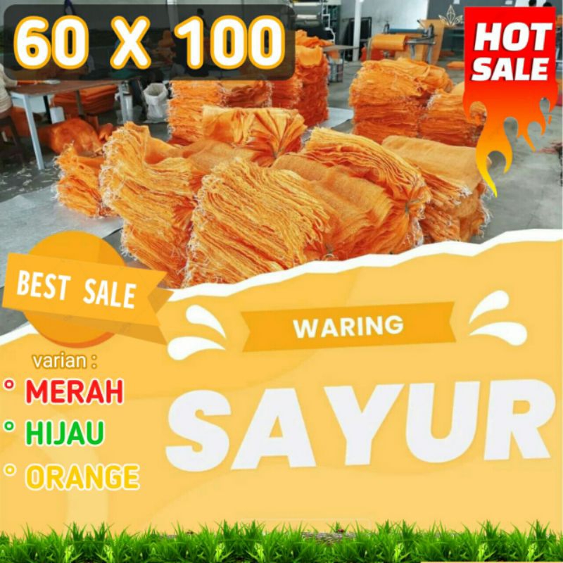 Jual Waring sayur 60 X 100 cm / Jaring sayur / jaring buah | Shopee ...