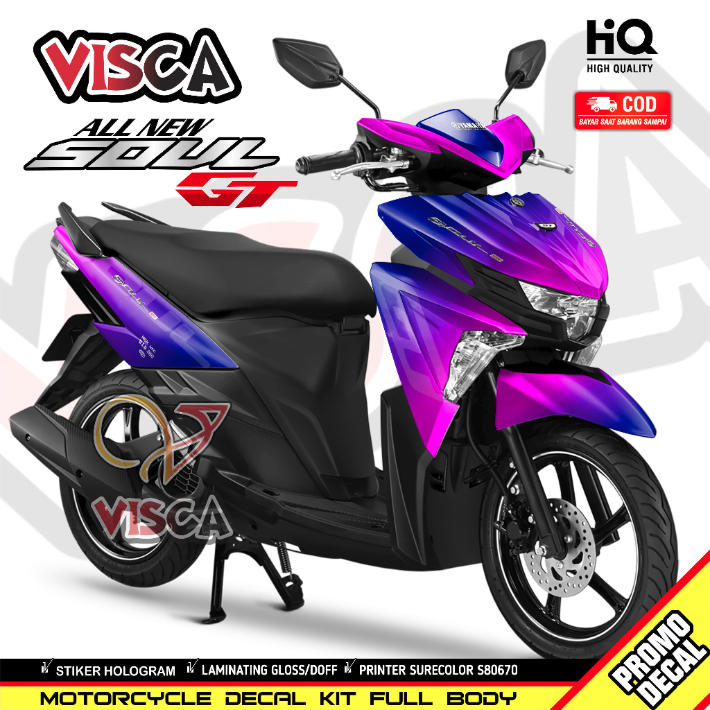 Jual Decal Soul GT 125 Full Body Stiker Mio Soul GT 125 Full Body ...