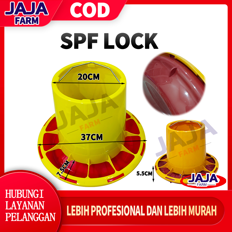 Jual Super Feeder Lock Besi 6-7KG - Tempat Makan Ayam Broiler Dewasa ...