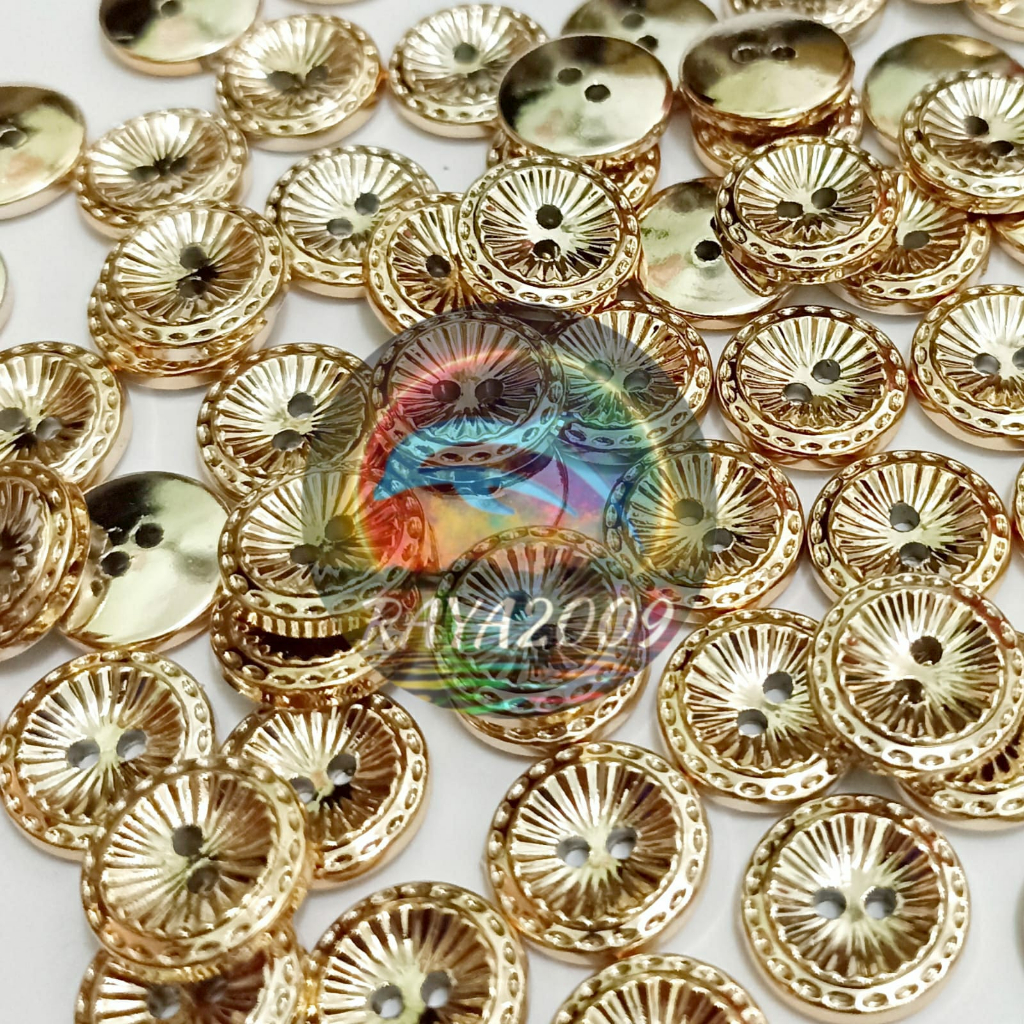 Jual Isi 10 Pcs Kancing Baju Bunga Matahari MQ 264 ( Ecer ) | Shopee ...