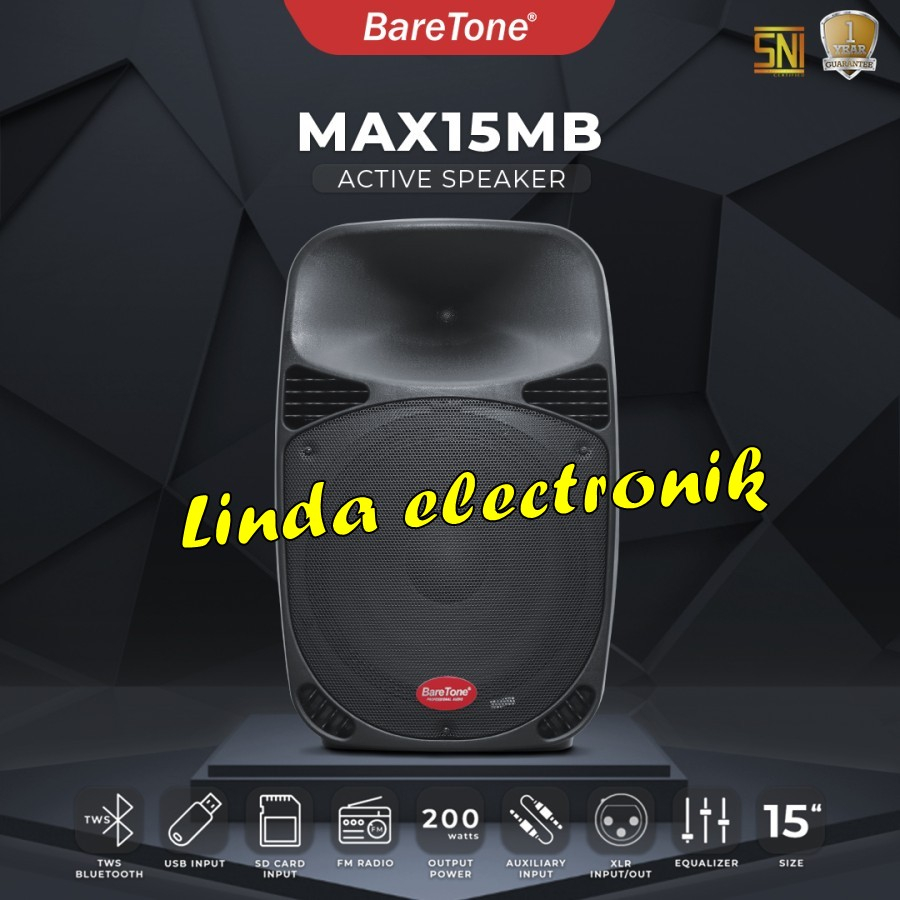 Jual Speaker Baretone Max 15mb 15inch Original Max15mb Blutooth 1bh ...