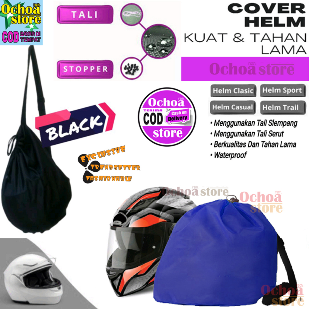 Jual Tas helm waterproof / sarung helm water resistant tas helm sarung ...