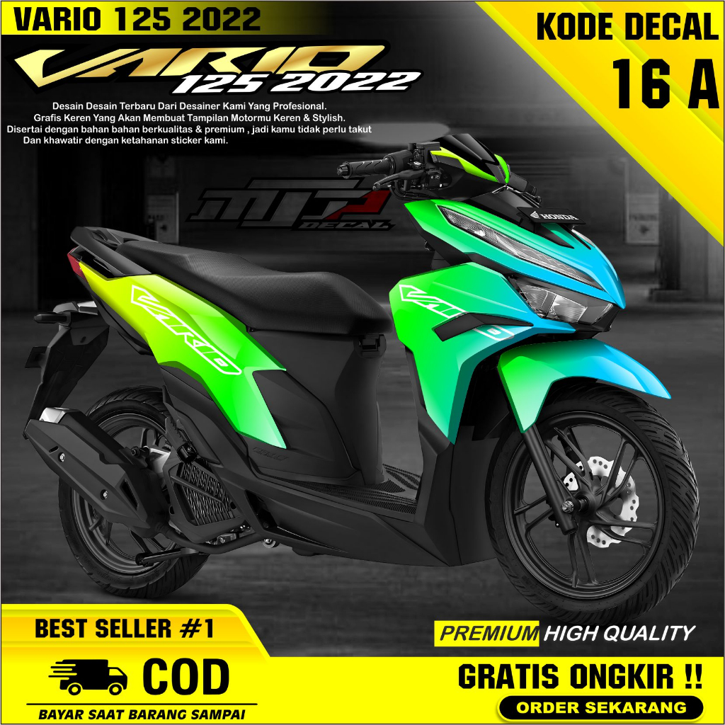 Jual (COD) MTP - Decal Stiker Vario 125 New 2022 2023 Full body Bahan ...