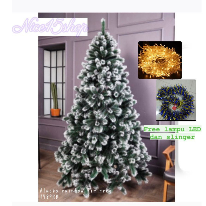 Jual POHON NATAL ALASKA RAINBOW FIR TREE 2FT/60cm 1789RB | Shopee Indonesia